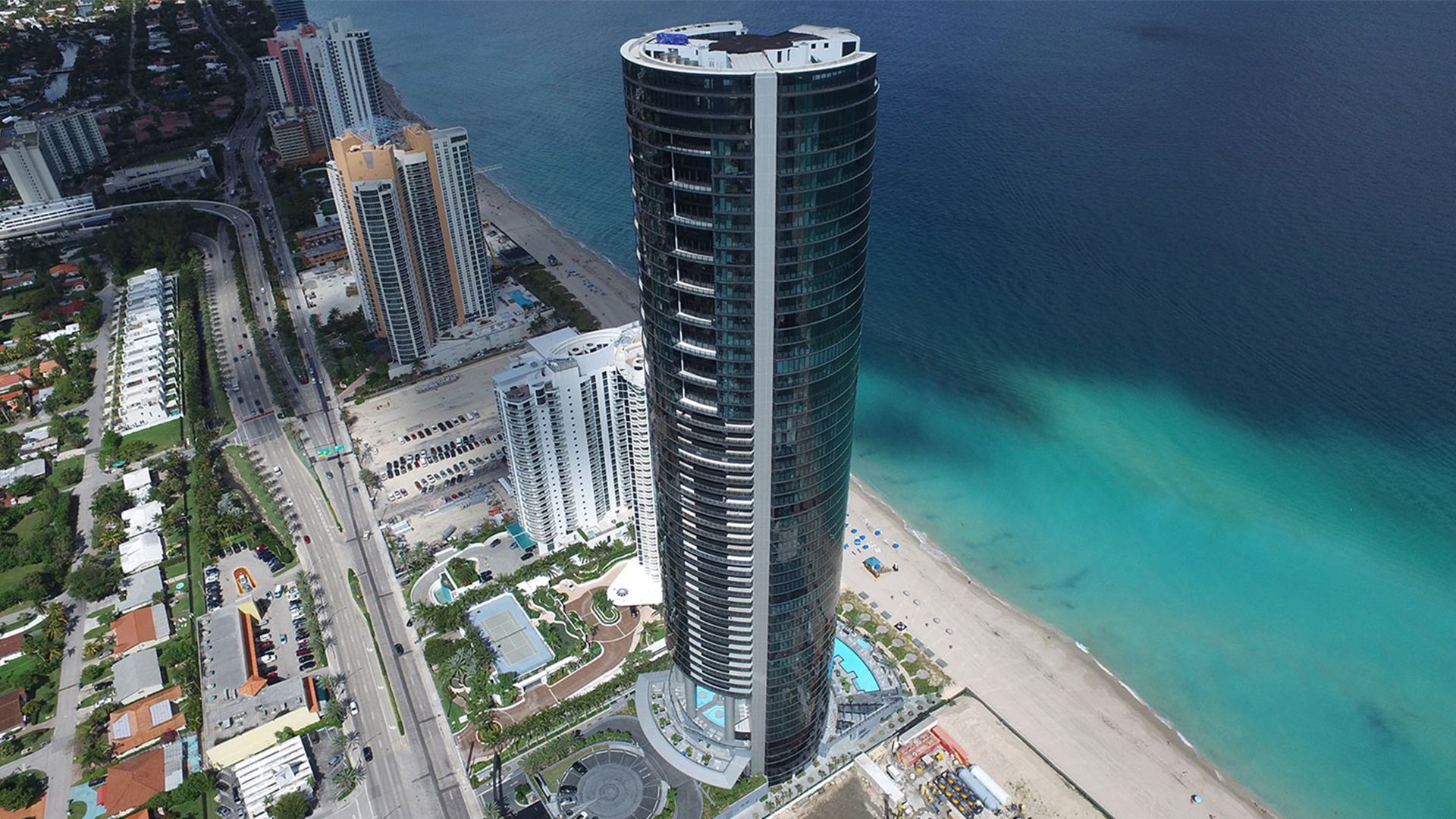 Porsche Design Tower Miami — beachfront condos in Sunny Isles